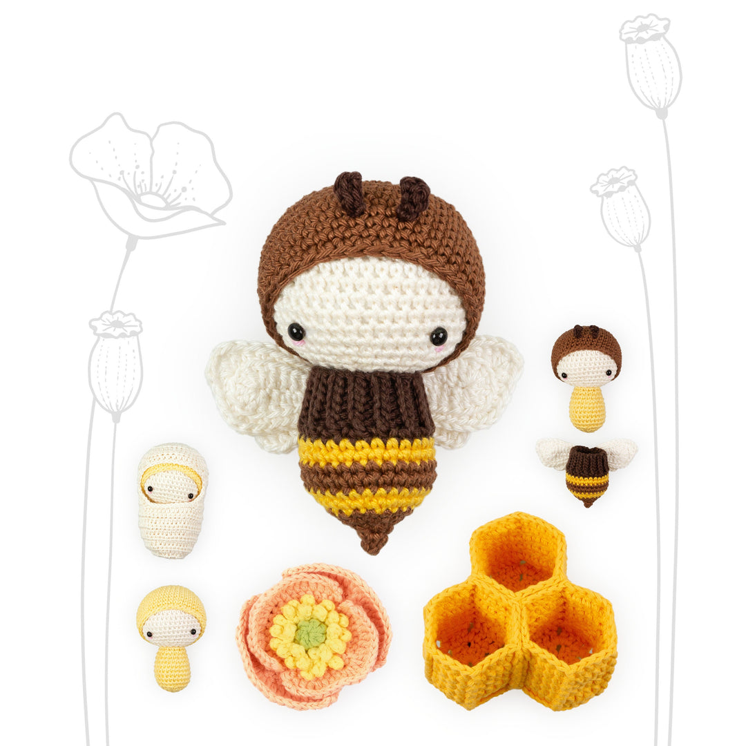 Amigurumi Crochet Pattern . Honey Bee Life Cycle – Lalylala Amigurumi