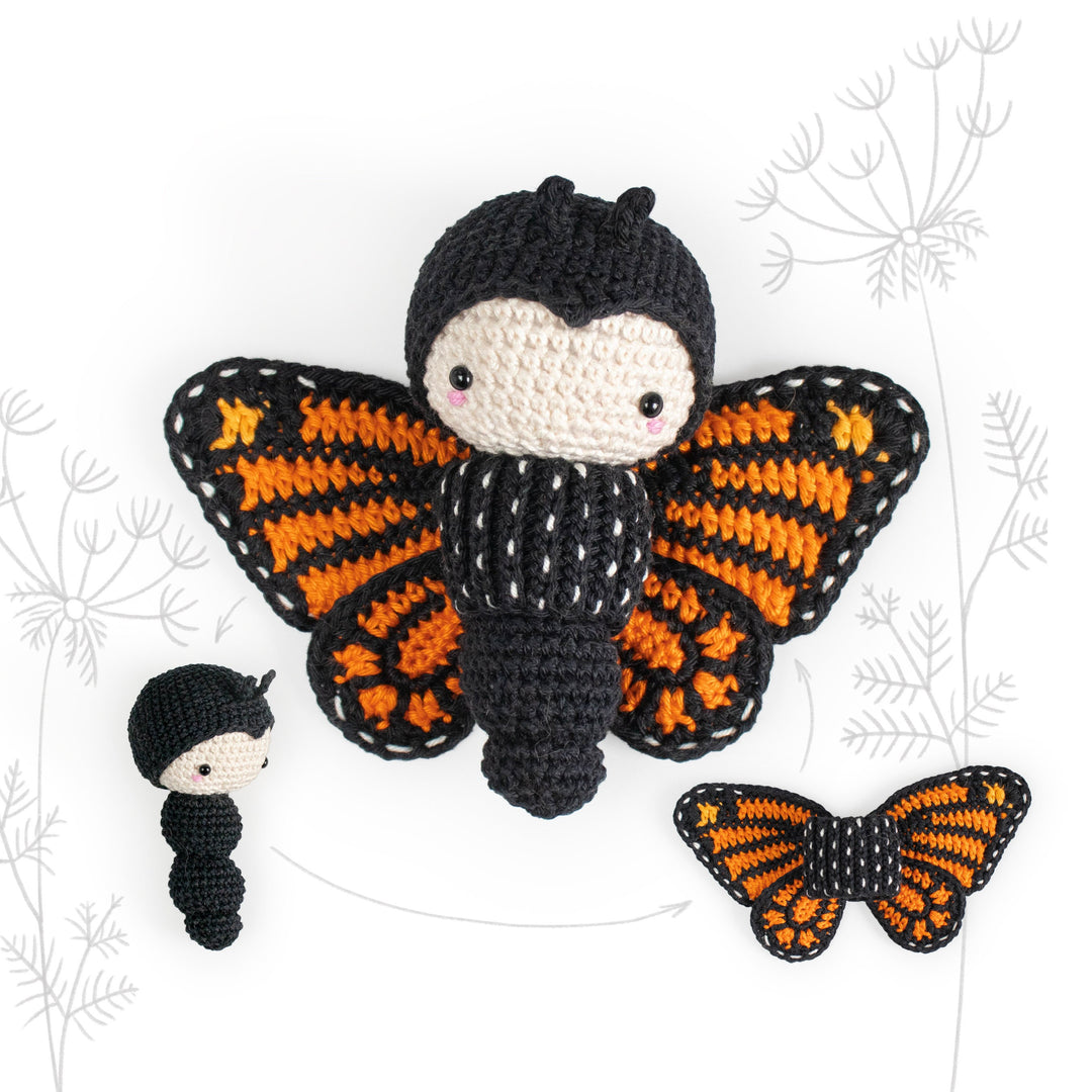 Amigurumi Crochet Pattern . Monarch Butterfly – Lalylala Amigurumi