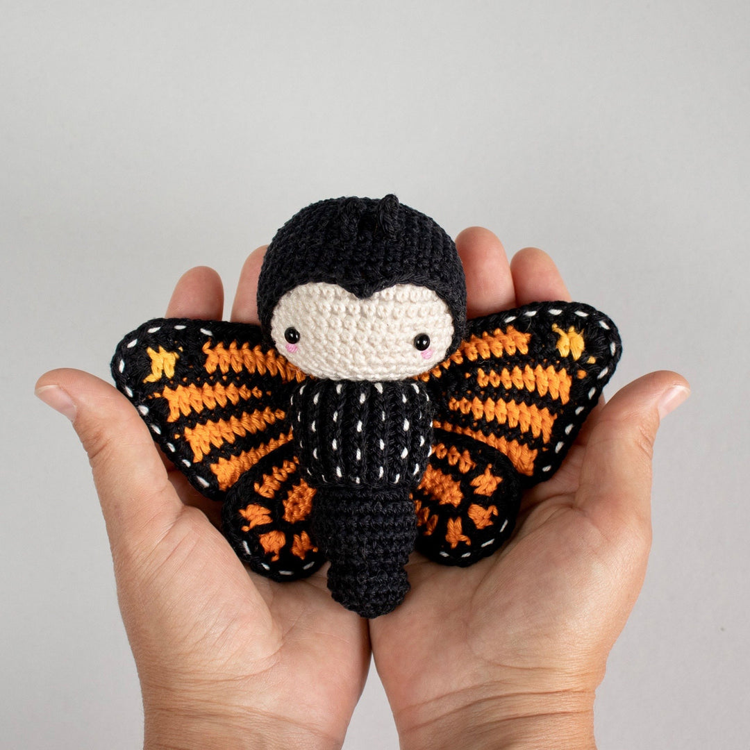 Amigurumi Crochet Kit . Monarch Butterfly – Lalylala Amigurumi