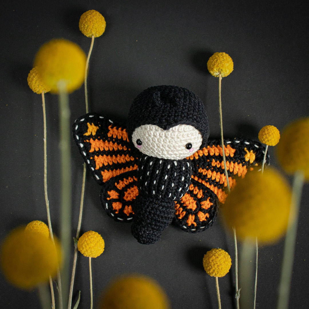 Amigurumi Crochet Kit . Monarch Butterfly – Lalylala Amigurumi